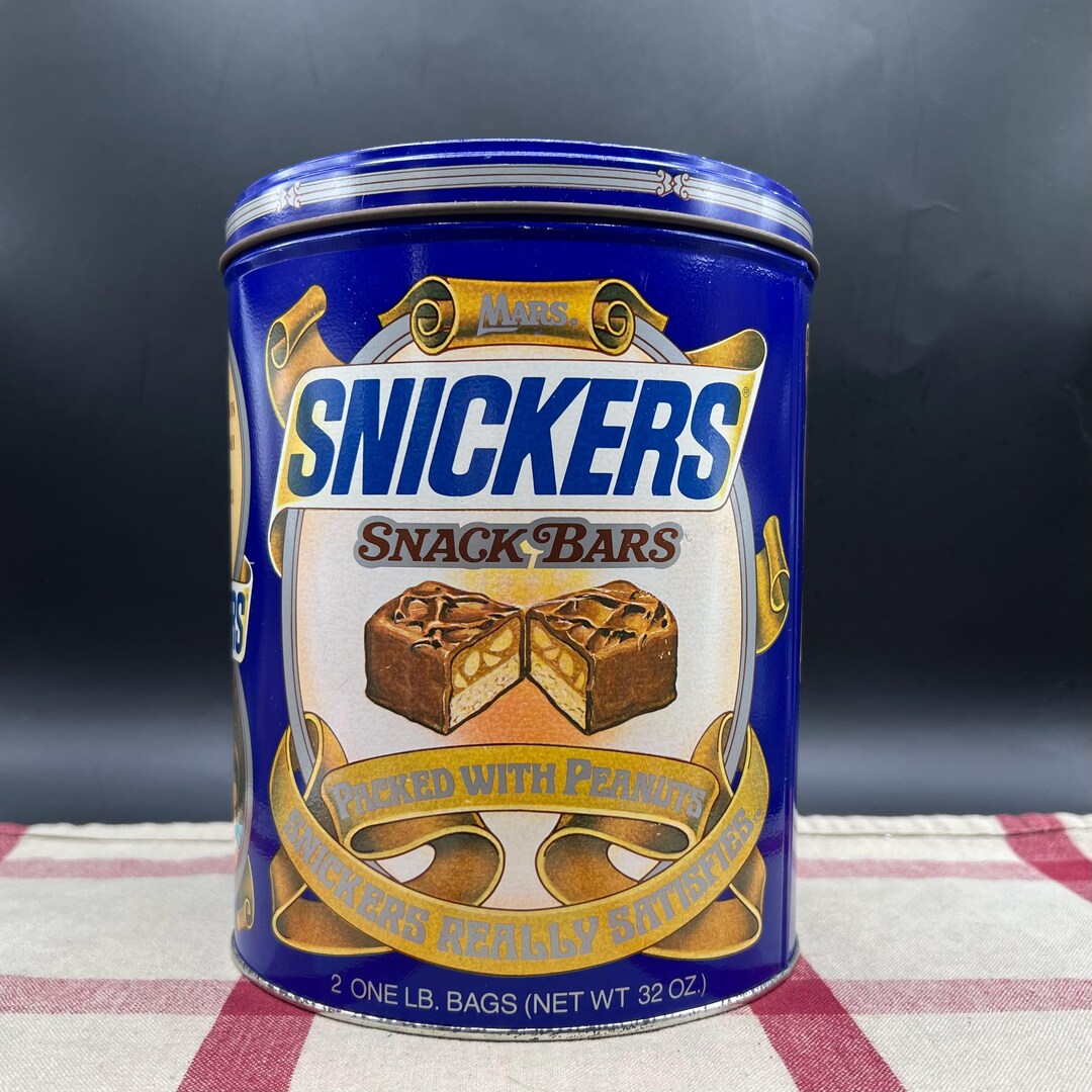 Large Limited Edition Iconic 32 OZ. Collectable Snickers Candy Tin - Etsy