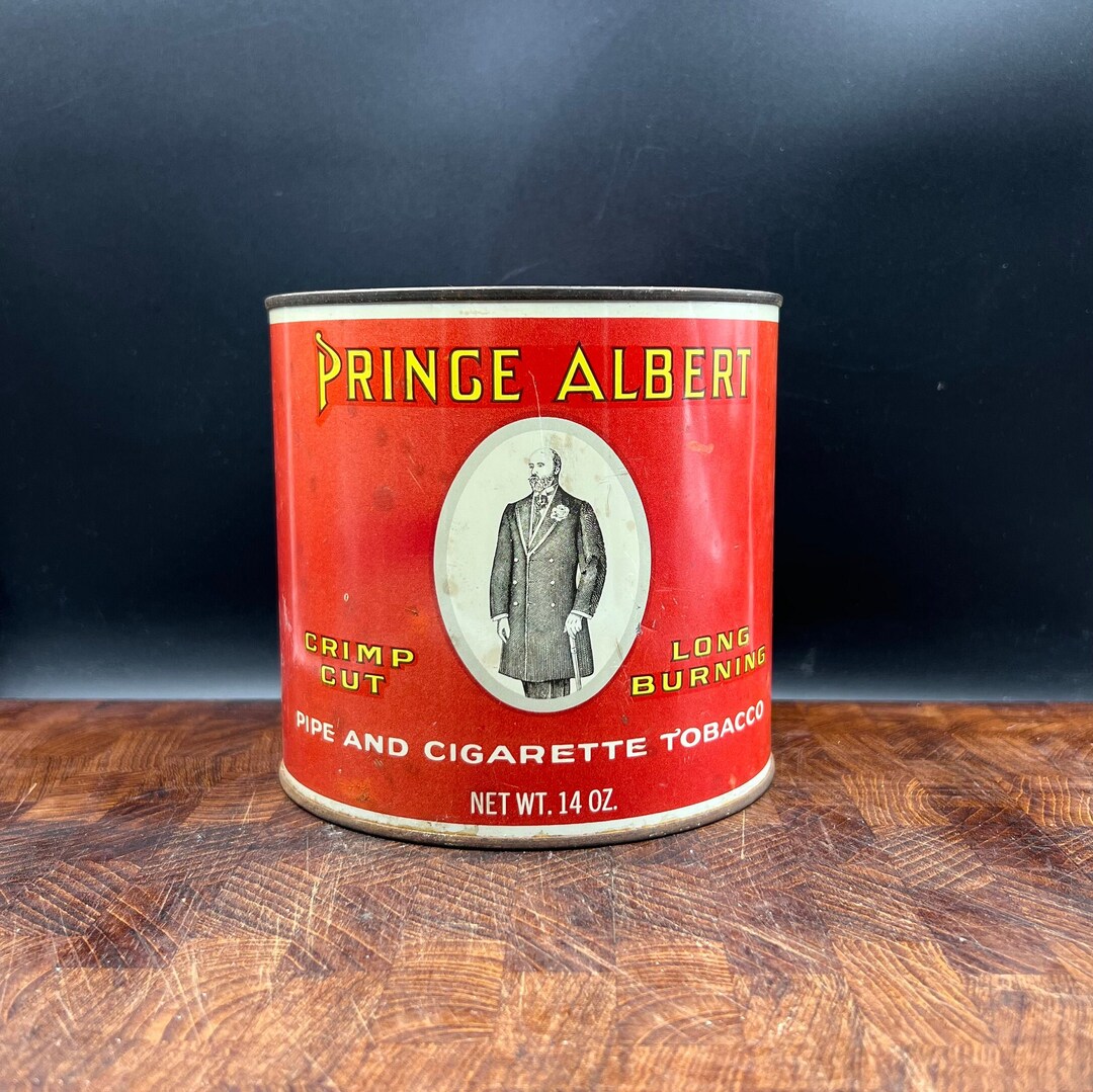 Vintage Prince Albert Crimp Cut Long Burning Pipe and Cigarette Tobacco ...