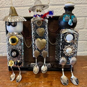 Three of a Kind Assemblage Found Object Art - Etsy