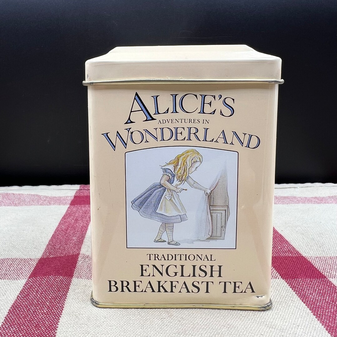 Alice's Adventures in Wonderland English Breakfast Collectable Tea Tin ...