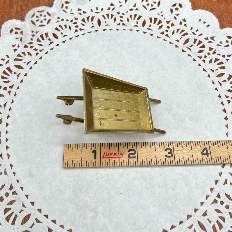 Lot 2 - Vintage Miniature 3 Piece Set of Brass Doll House Decor Items ...
