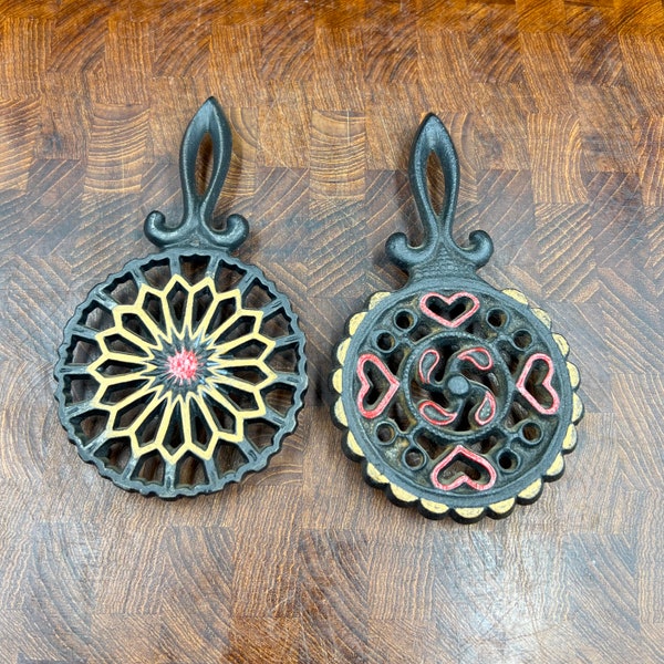 Cast Iron Trivet Vintage - Etsy