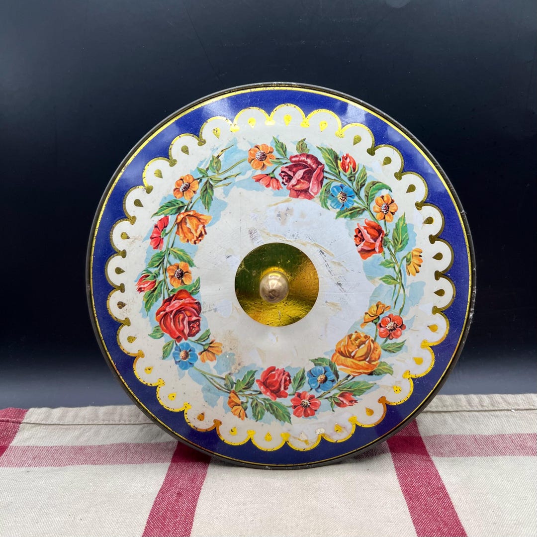 West German Vintage Cookie Cake Tin - Etsy