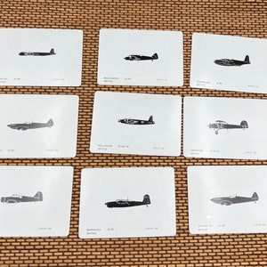 Vintage 1944 WWII British Aircraft and Ships Recognition Cards Number 2 ...