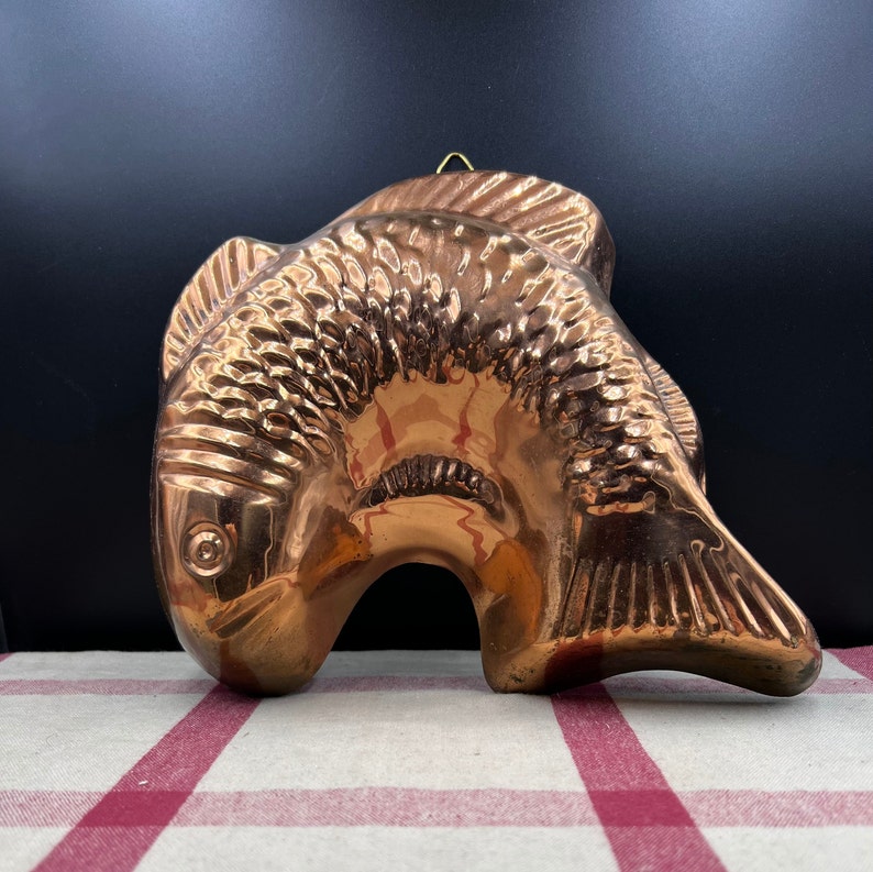Vintage Solid Copper Fish Mold - Etsy