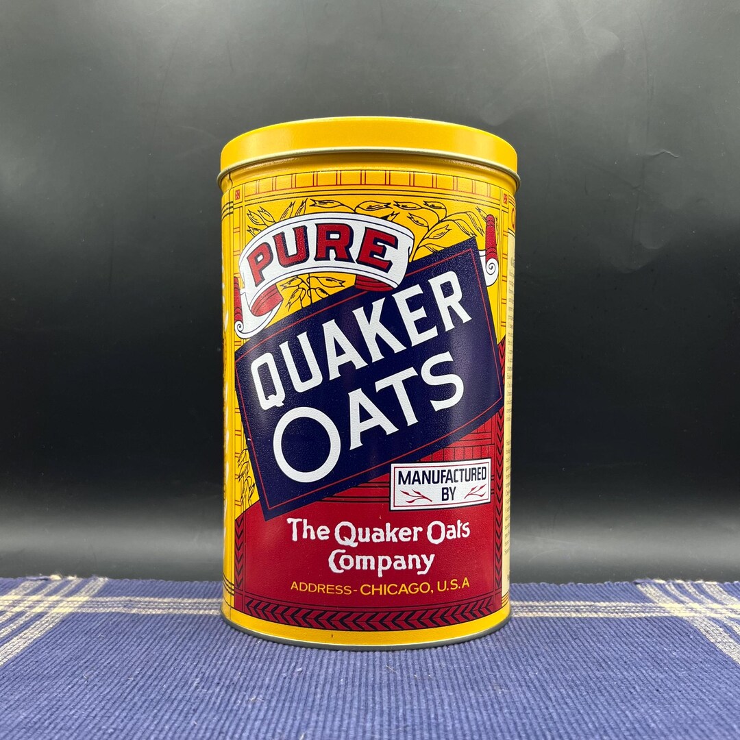 Tall Quaker Oats 1991 Special Edition Tin - Etsy