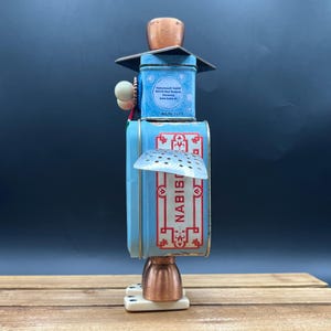 Sir Domingo Birdfeather, Reclaimed Found Object Junk Art Robot - Etsy