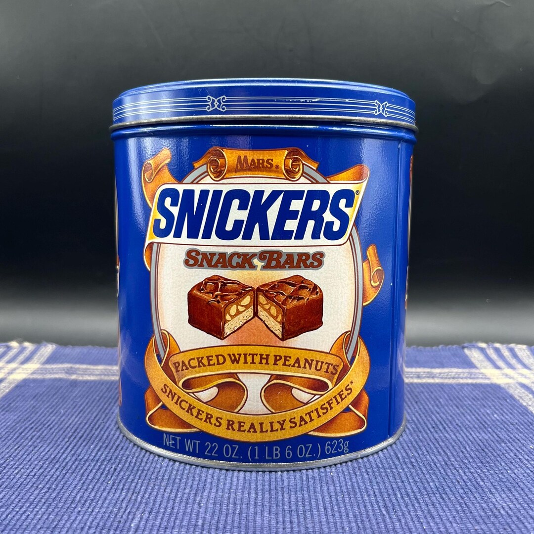 Large Limited Edition Iconic 22 OZ. Collectable Snickers Candy Tin - Etsy