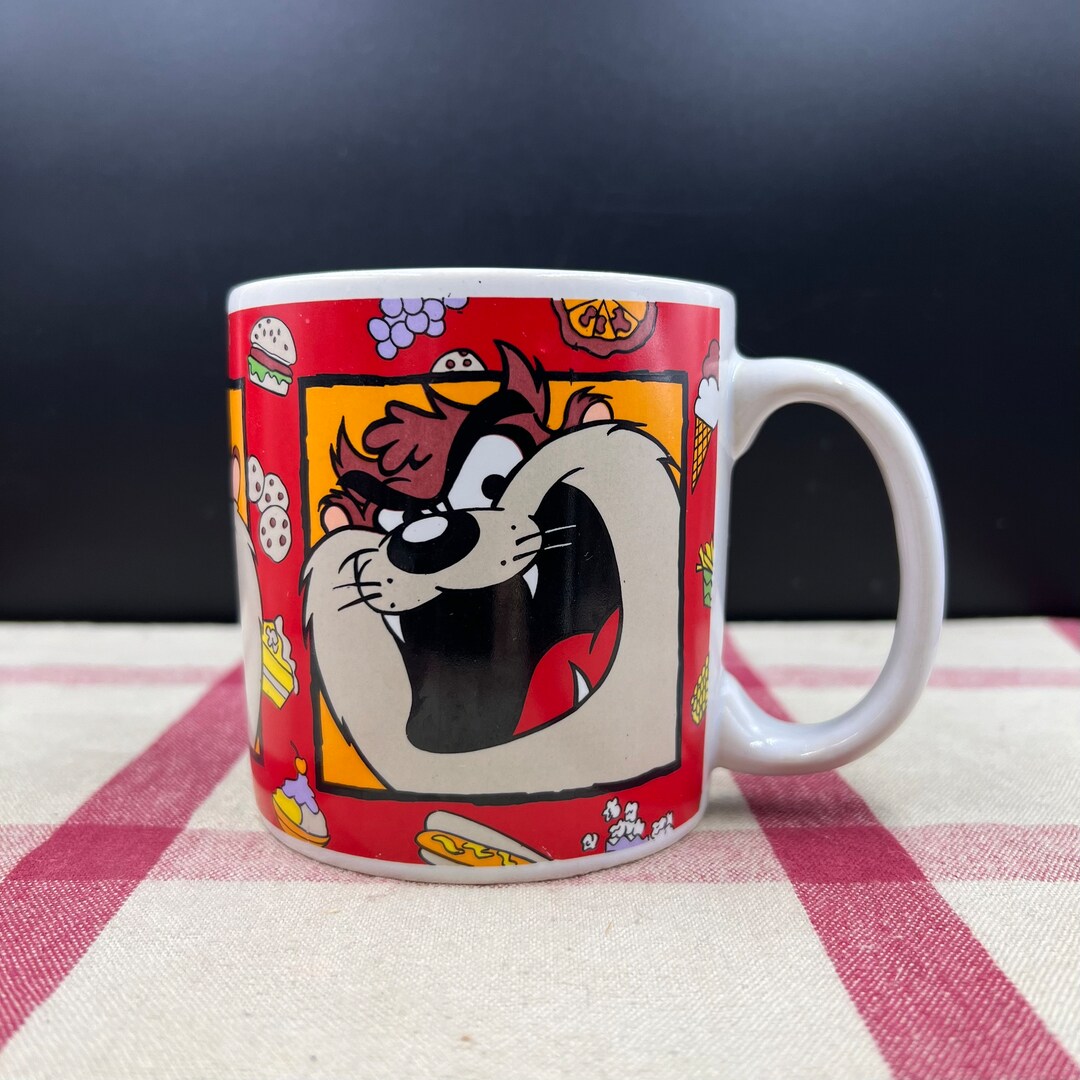 1994 Iconic Tasmania Devil Warner Bros Cartoon Coffee Cocoa Tea Mug/cup ...