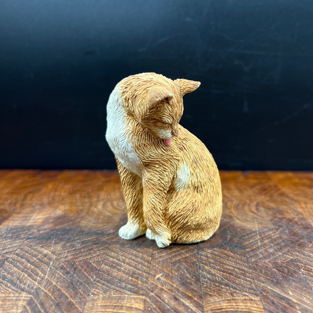 Vintage Classic 1990's Sandicast Red Tabby Cat Figure 4111 - Etsy