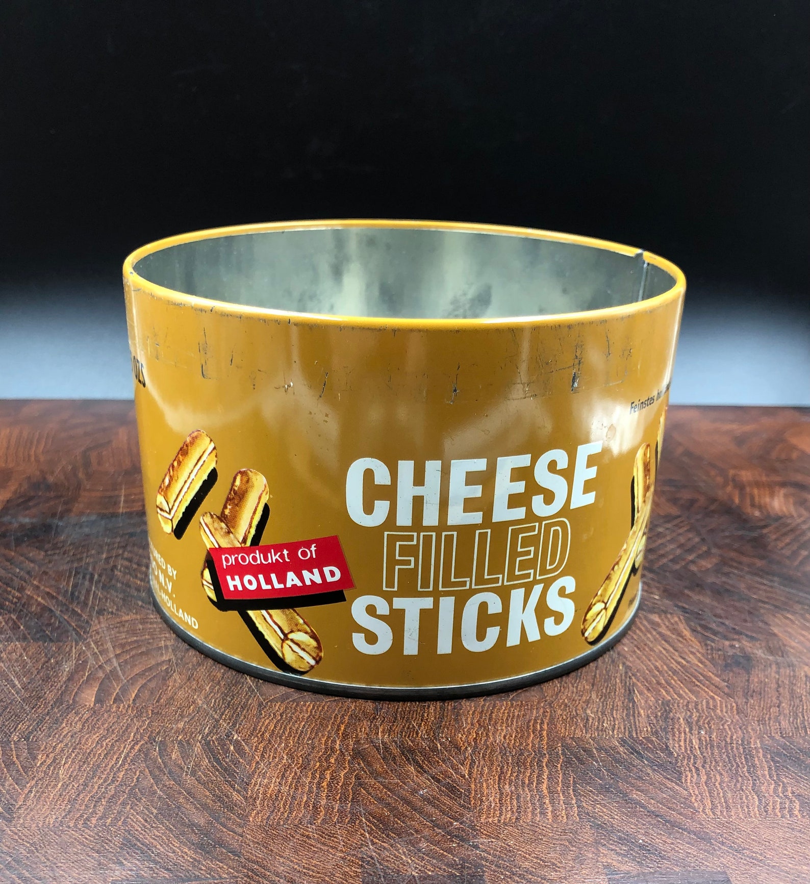 Vintage HOLLAND Cheese Filled Sticks Snack Tin - Etsy