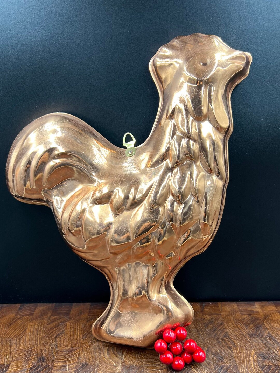 Vintage Rooster Chicken Copper Mold - Etsy