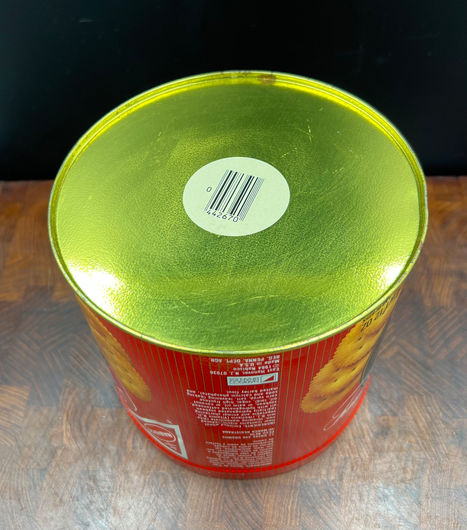 Vintage 1984 50th Anniversary Round RITZ CRACKERS 12 Ounce Tin - Etsy