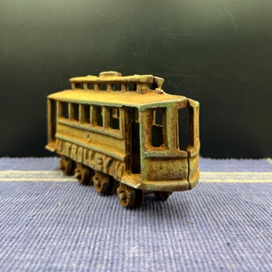 Vintage Cast Iron Classic Die Cast Trolley Streetcar - Etsy