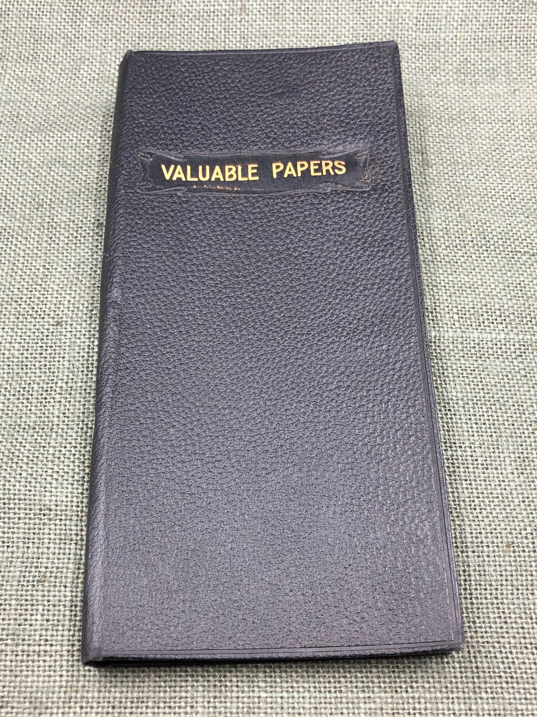 1930's Black Leather Valuable Papers Wallet - Etsy