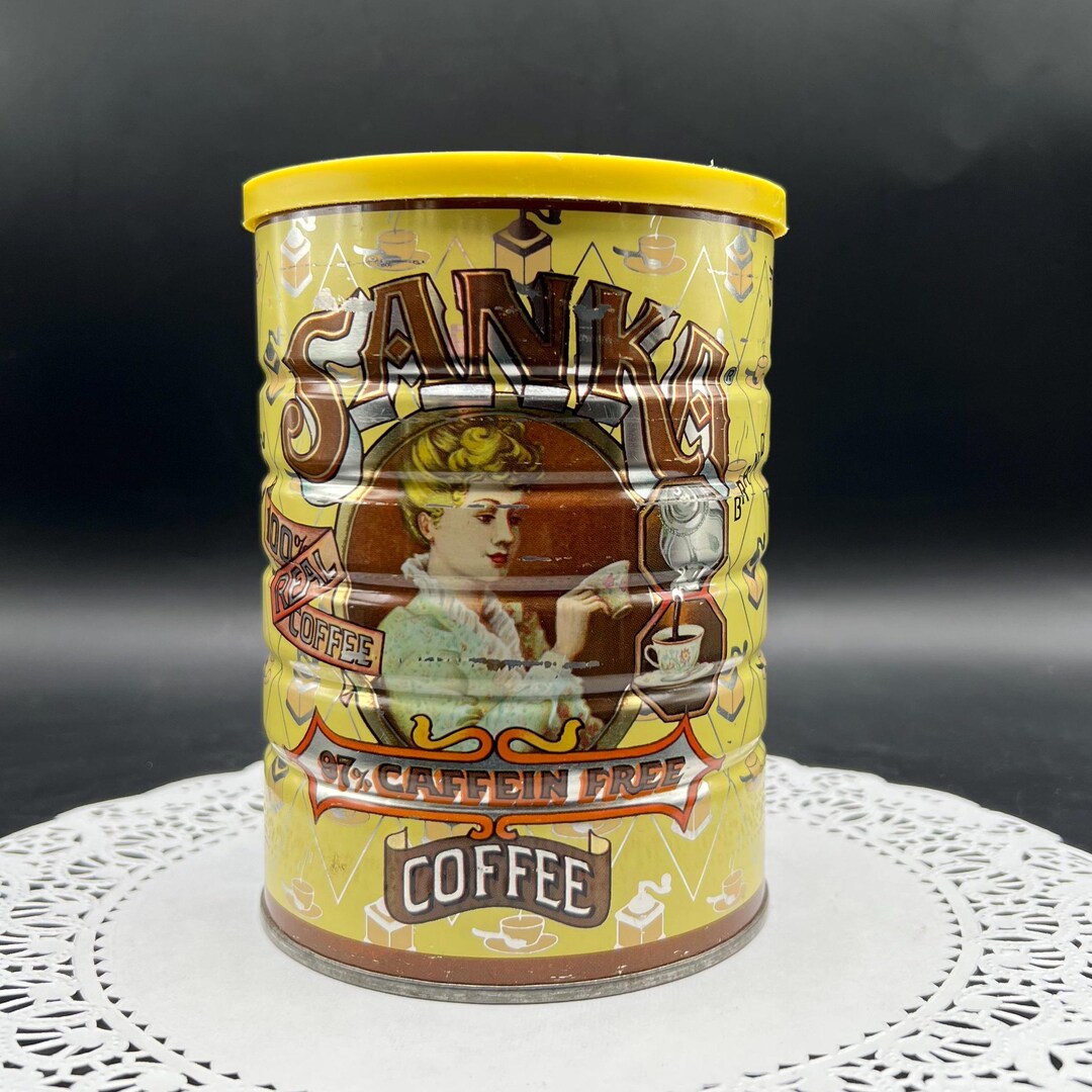 Vintage 1980 General Foods Sanka Coffee Can Tin - Etsy