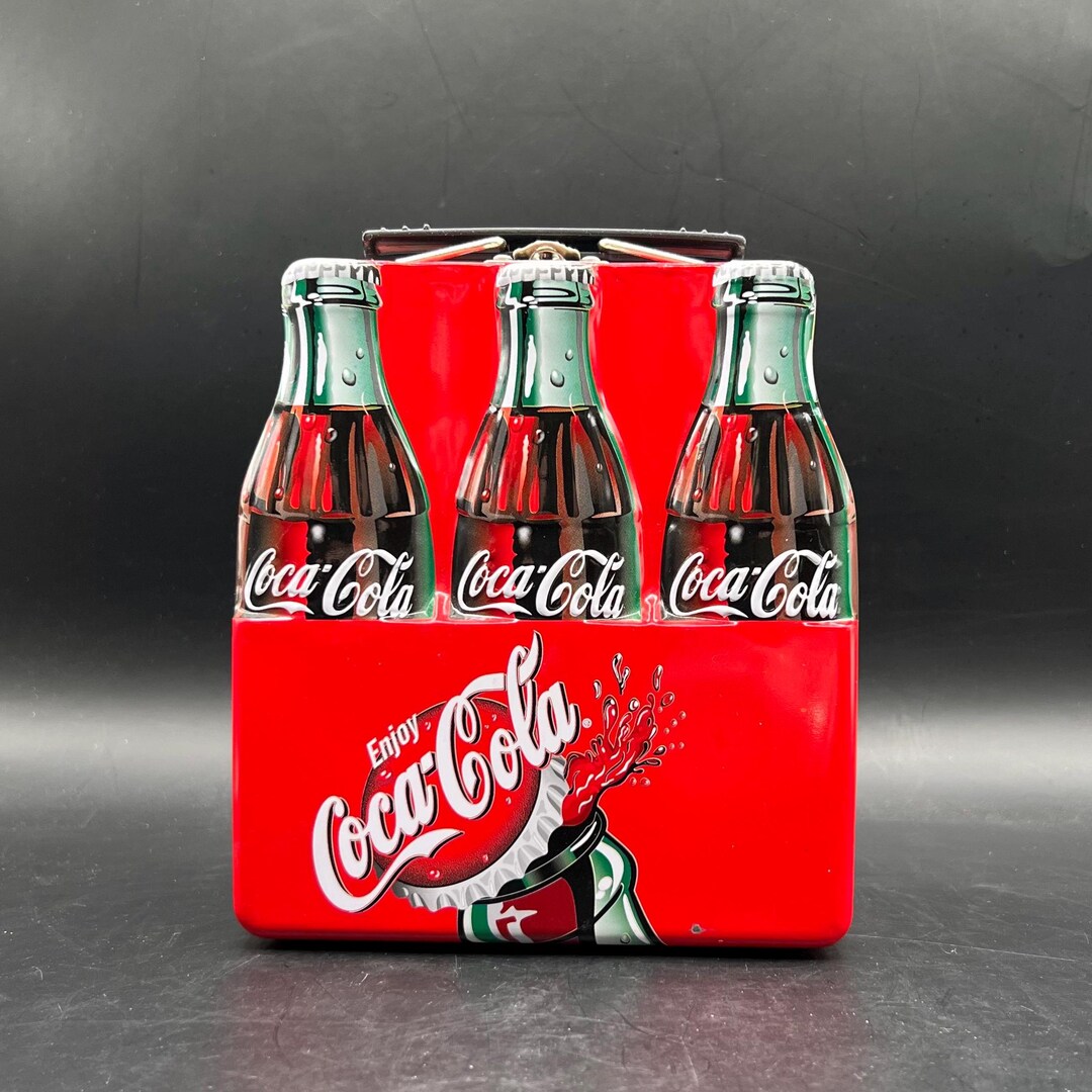Vintage 6 Pack Lunch Box Style Coca-cola Advertising Tin - Etsy