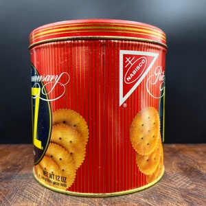 Vintage 1984 50th Anniversary Round RITZ CRACKERS 12 Ounce Tin - Etsy