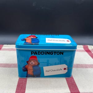 2 Item Set Classic Paddington Bear With A Paddington Hot Chocolate Tin ...