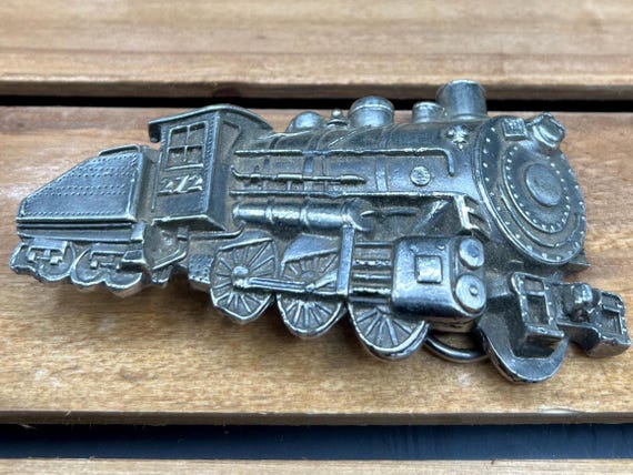 Limited Edition 1980 Vintage Railroad Engine Silver T… - Gem