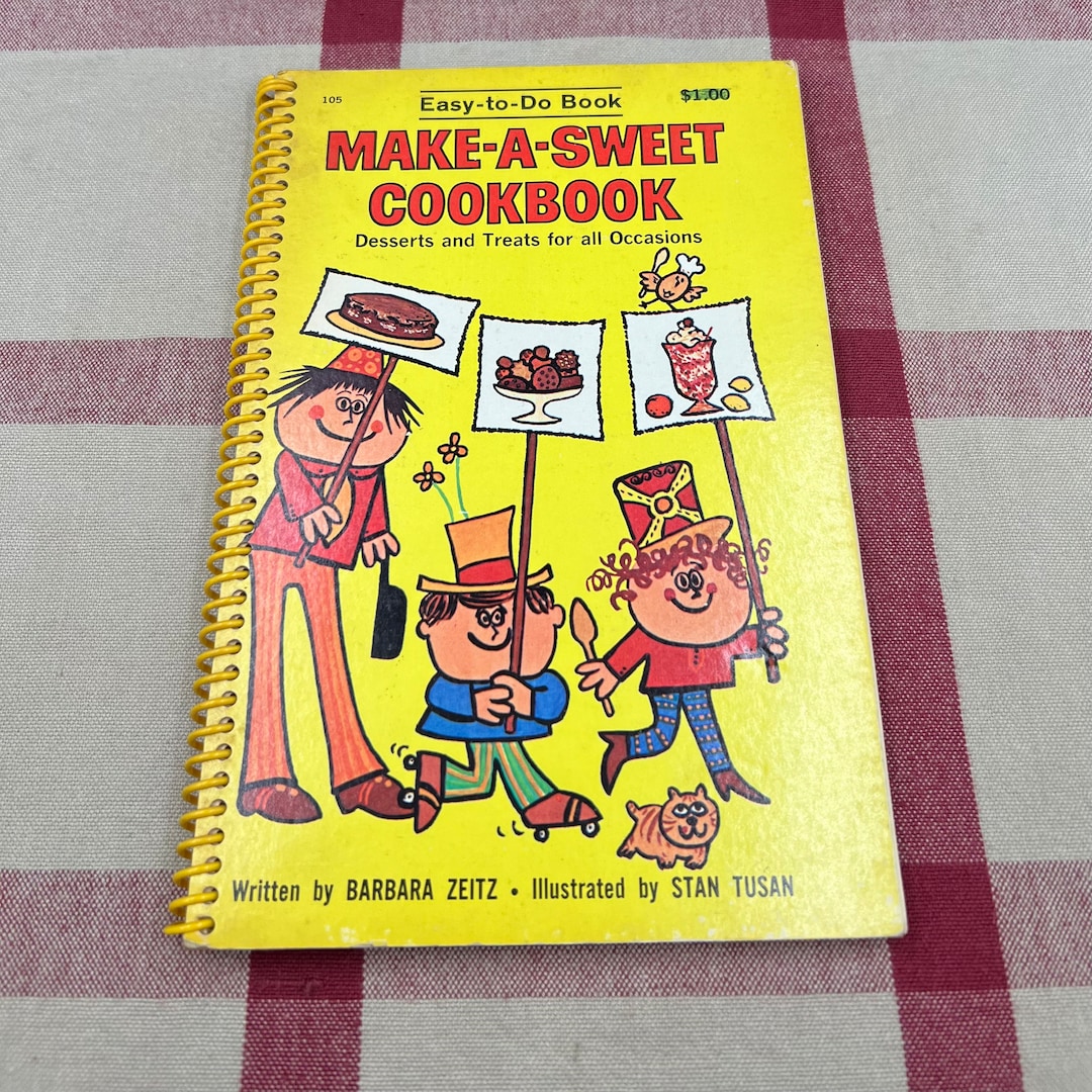 Vintage 1969 MAKE-A-SWEET Cook Book by Barbara Zeitz - Etsy