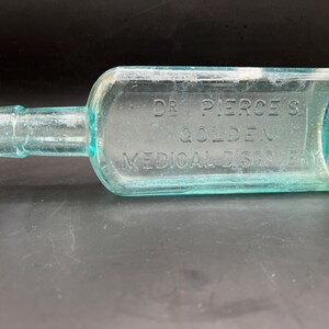 Set of 3 Vintage Glass Medicine Bottles Florida Water Wild Root Dr. Pierce's Golden Medical ...