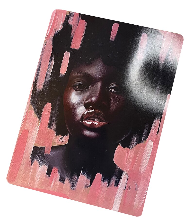 Obsidian Oil Painting Art Print | Etsy