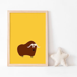 MUSK OX Poster for Kids Room Decor Printed in Sustainable Paper ...