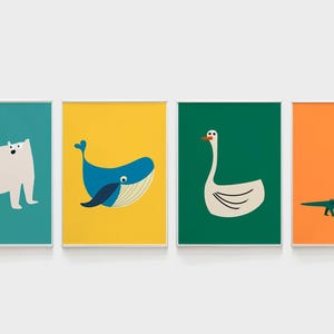 Red Fox Alphabet Print. Cute Animals Prints for Kids Room. Toddler Room ...