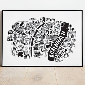 Faroe Islands Map Print: Illustrated Faroese Travel Art - Etsy