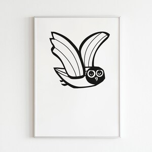 Owl Poster for Kids Room Decor to Instant Download and Frame in 20 ...
