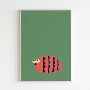 Coral Reef Fish Poster for Kids Room Decor Printed on Sustainable Paper ...