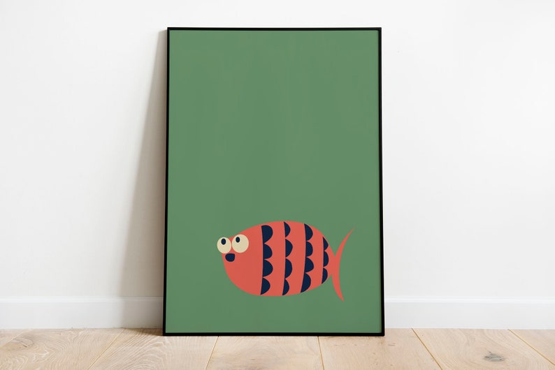 CORAL REEF FISH Poster for Kids Room Decor Printed in - Etsy