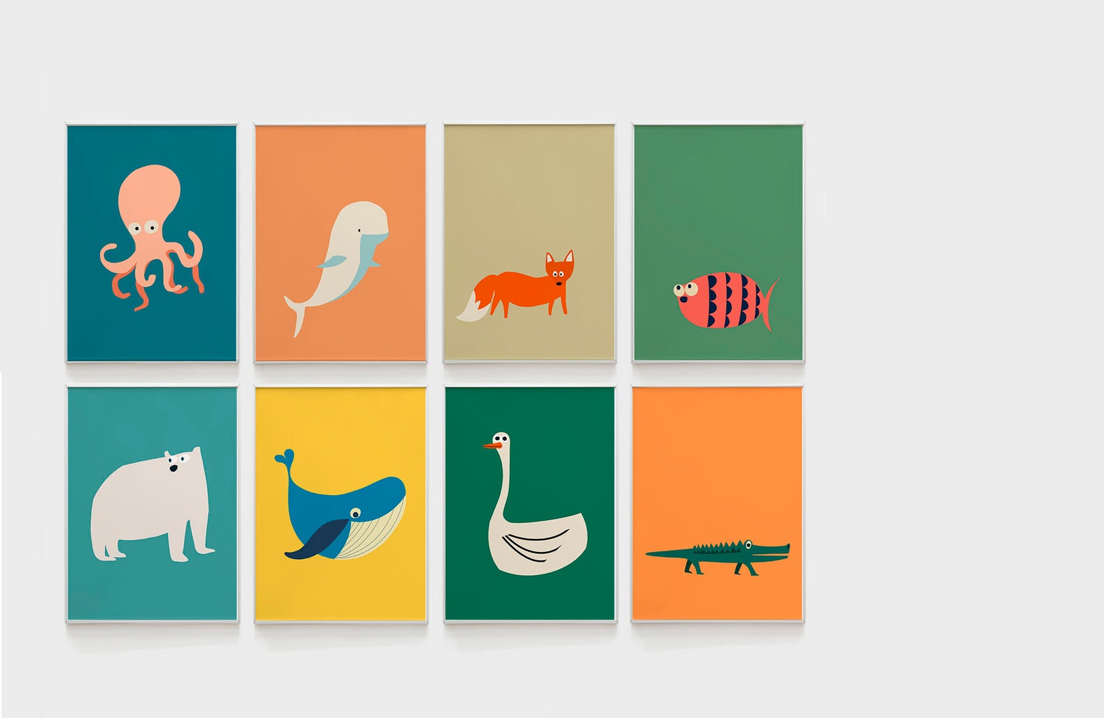 CORAL REEF FISH Poster for Kids Room Decor Printed in - Etsy