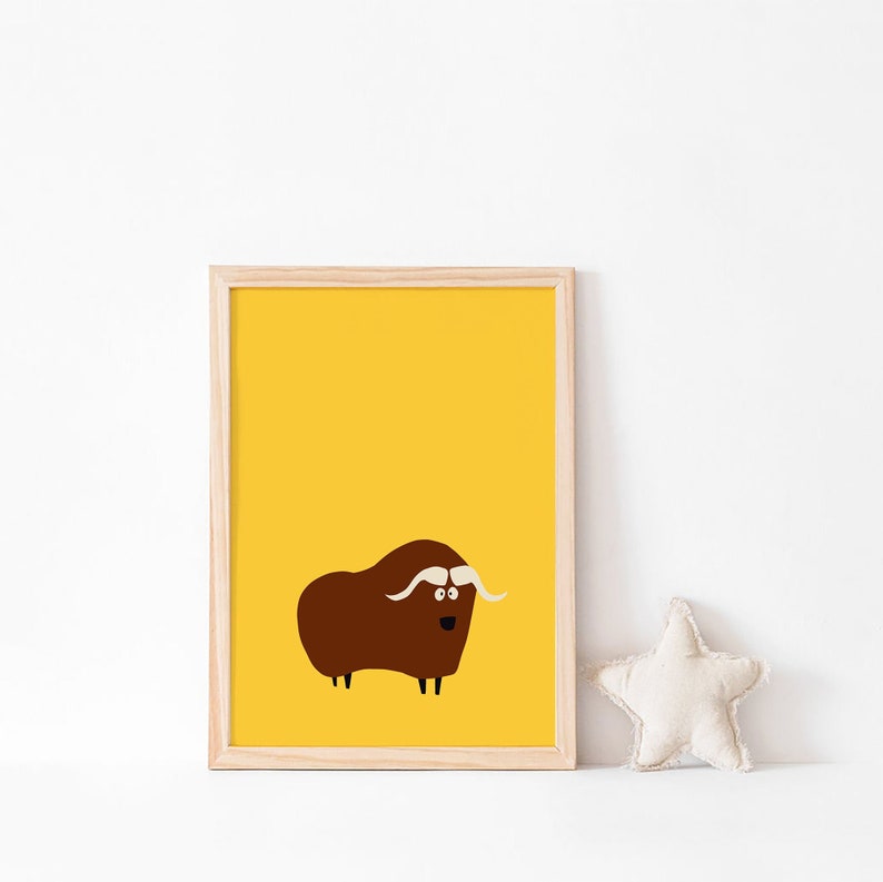 MUSK OX Poster for Kids Room Decor Printed in Sustainable - Etsy