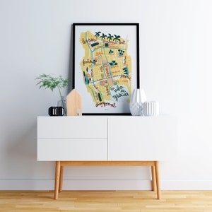 Barcelona Set of 5 Neighborhood Maps. El Raval, El Born, Vila De Gràcia ...