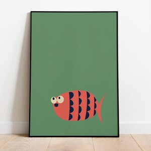 Coral Reef Fish Poster for Kids Room Decor Printed on Sustainable Paper ...