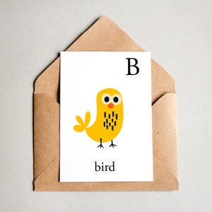 Animal Letters Postcards, Set of 26 Art Prints for Toddler Room Decor ...