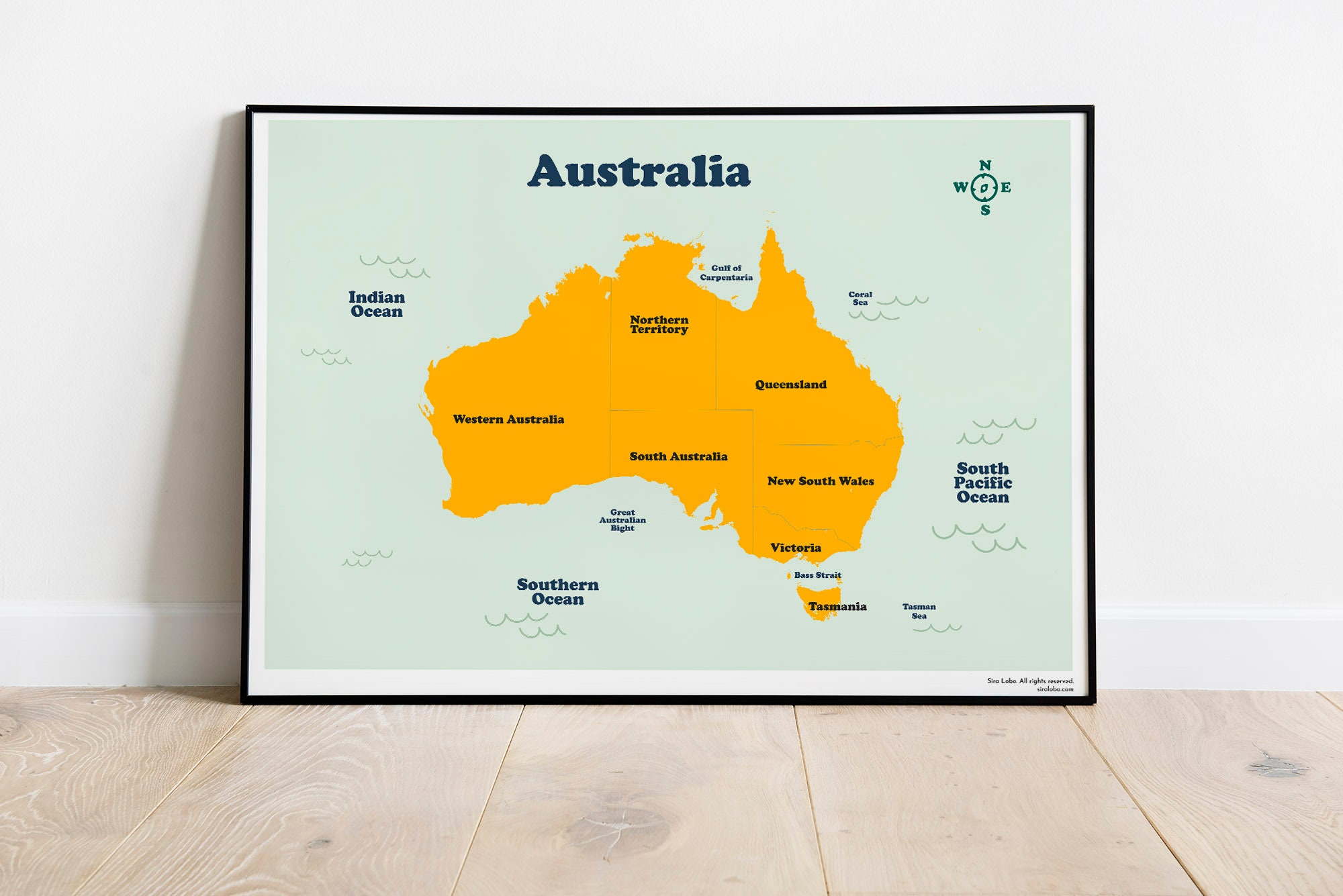 Australian Map With States