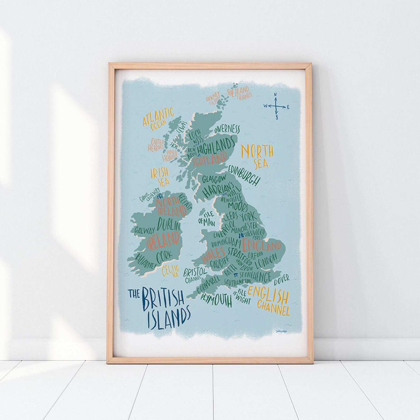 Faroe Islands Map Print: Illustrated Faroese Travel Art - Etsy
