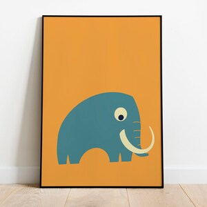 Elephant Alphabet Print. Animals Prints for Kids Room. Toddler Room ...