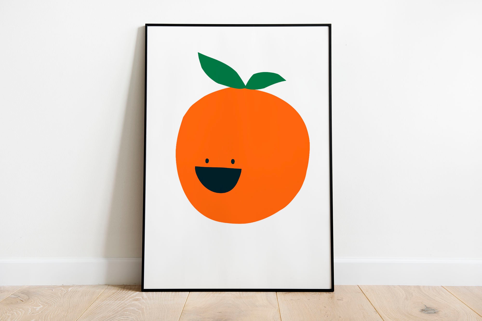 Orange Art Print for Kids Room Fun and Colorful Decor for - Etsy Canada