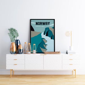 Set of Norway and Sweden Travel Posters – Scandinavian Wall Art, Nordic ...