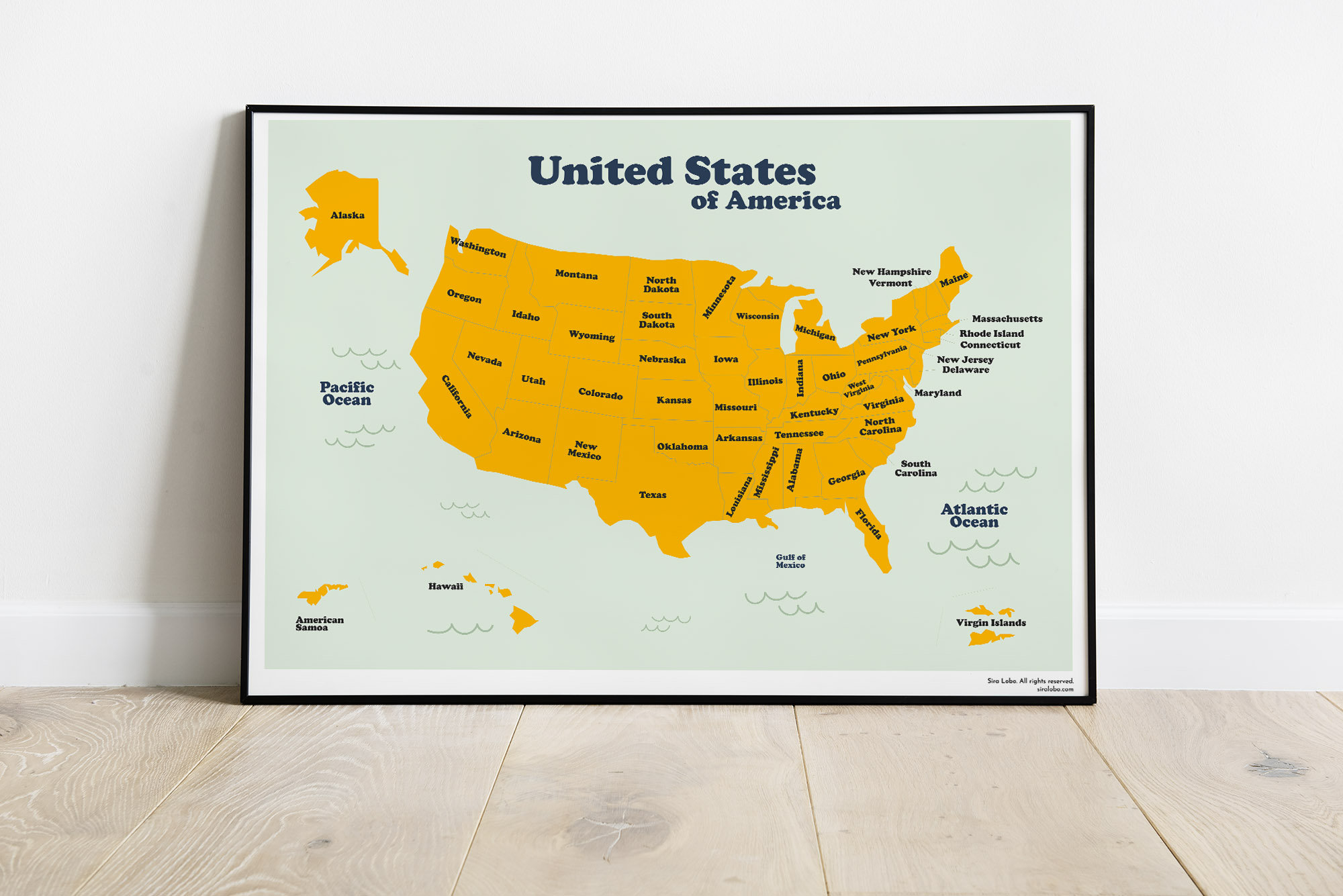 California State Printable Map for Kids Home School. States of - Etsy
