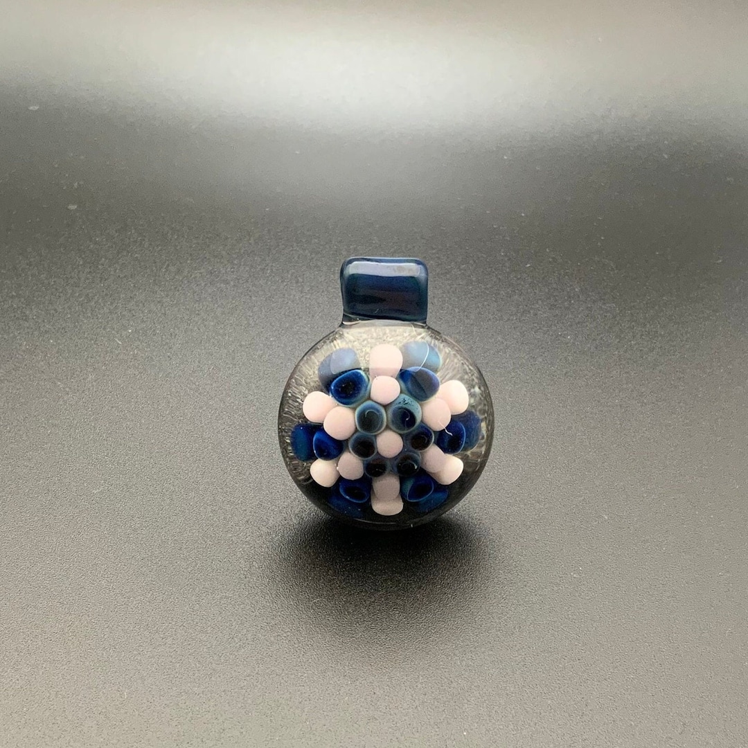 Handmade Glass Implosion Pendant - Etsy