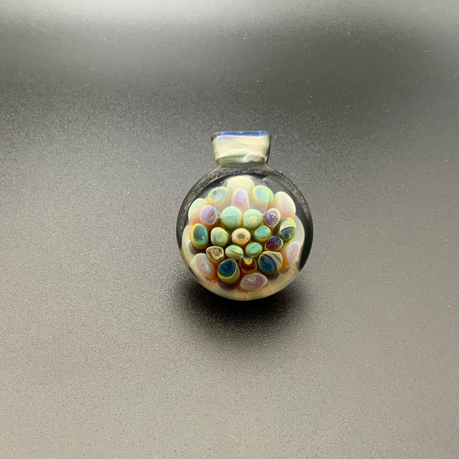 Handmade Glass Implosion Pendant - Etsy