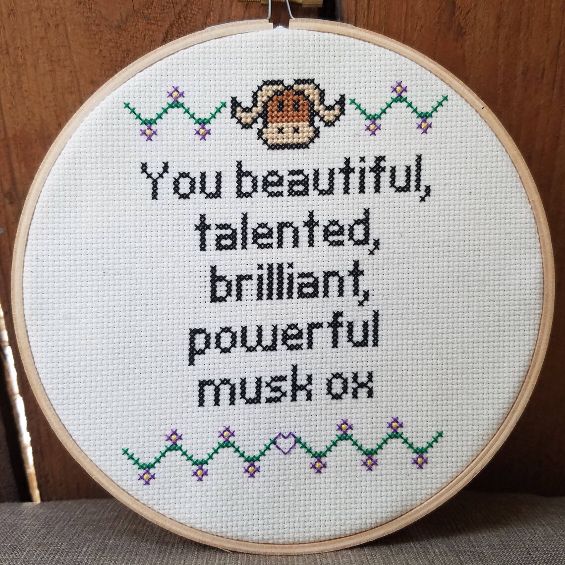 Parks and Rec Musk Ox Pattern - Etsy