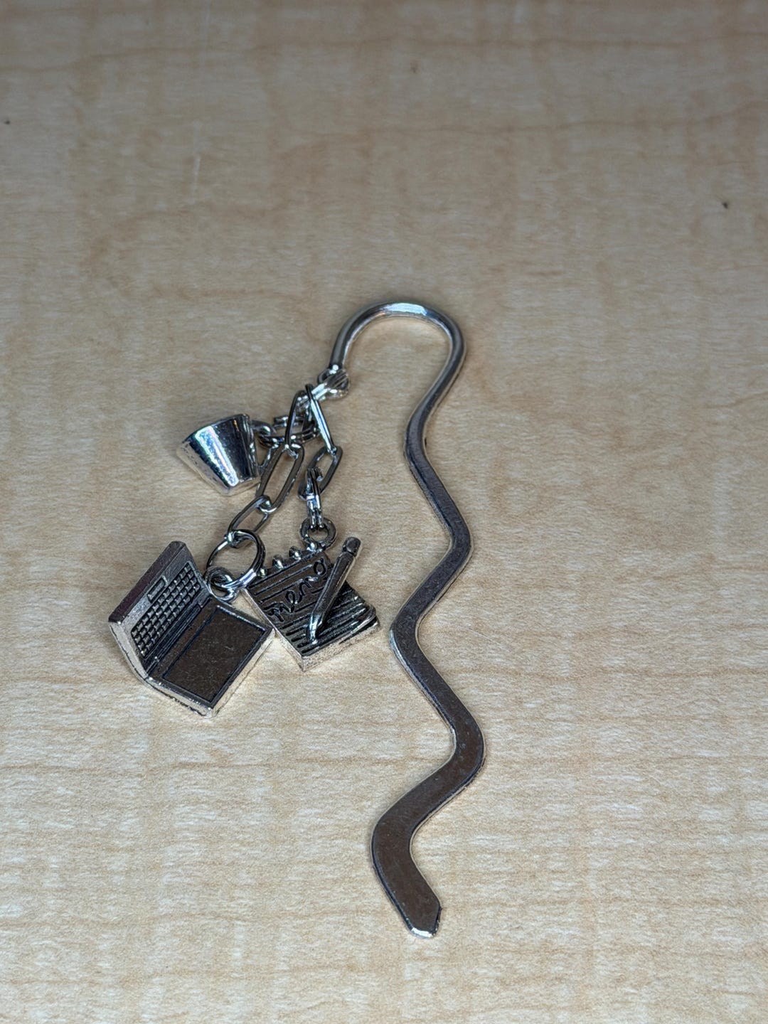 Writer Charm Bookmark | Laptop, Typewriter & Pen | Gift for Authors and ...