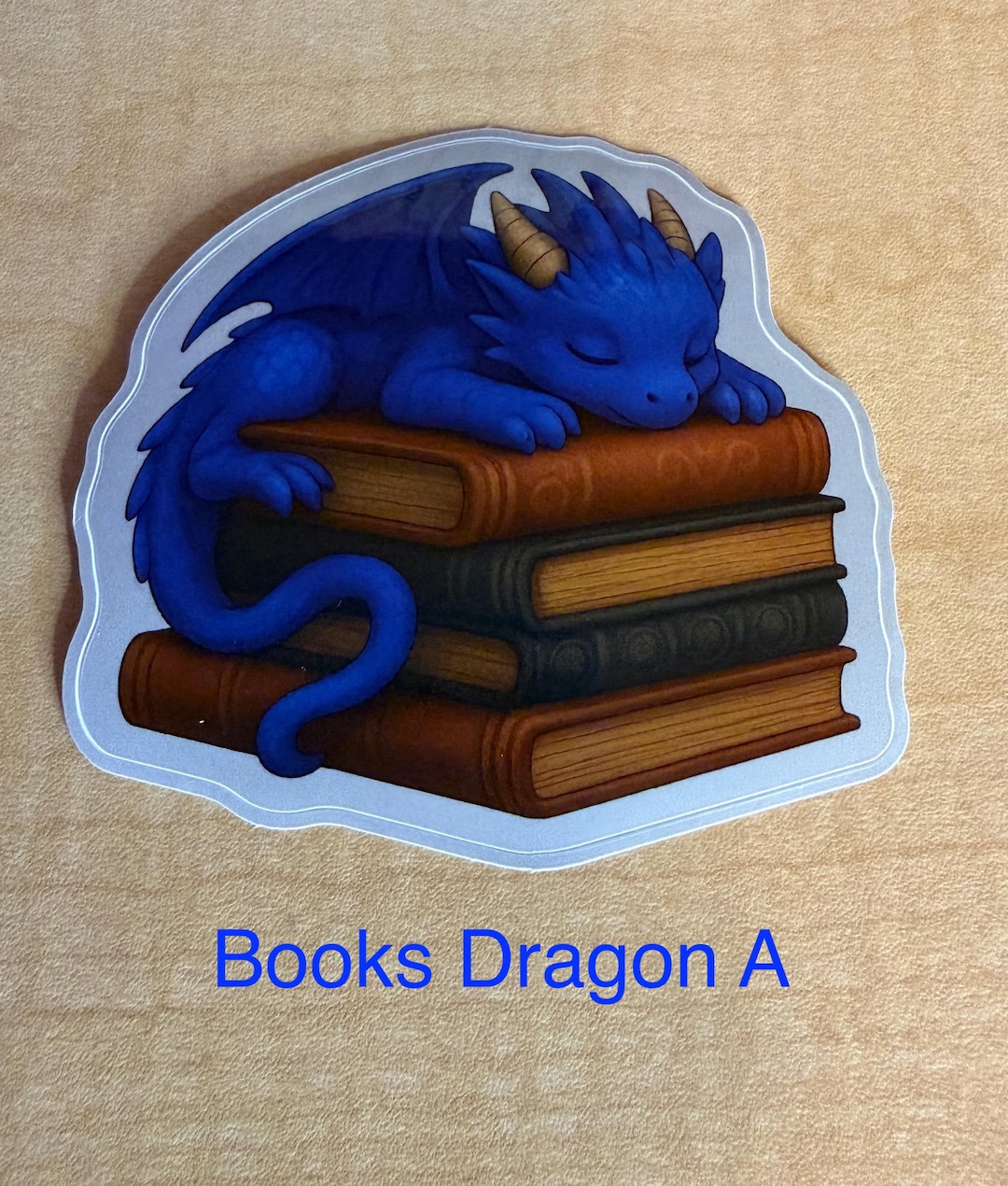 Book Dragon Sticker | Choose From 10 Fantasy Designs | Vinyl Decal for ...