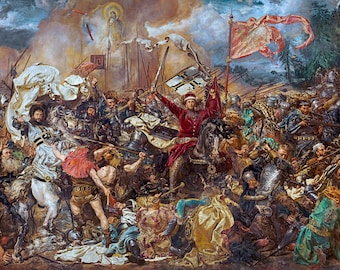 Jan Matejko, the Battle of Grunwald, 1878, Living Room Decor, Premium ...